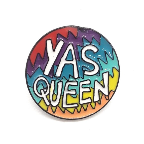 Jewelry | Yas Queen Pin Badge Brooch | Poshmark